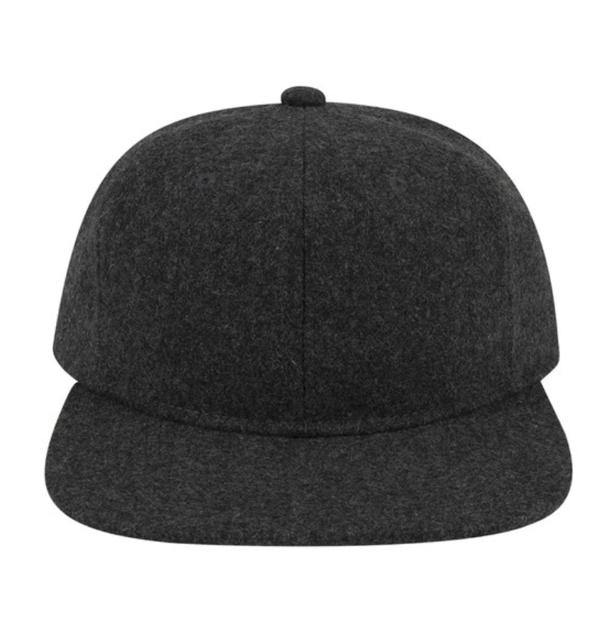 OTTO CAP 6 Panel Mid Profile Flat Visor Strapback Hat