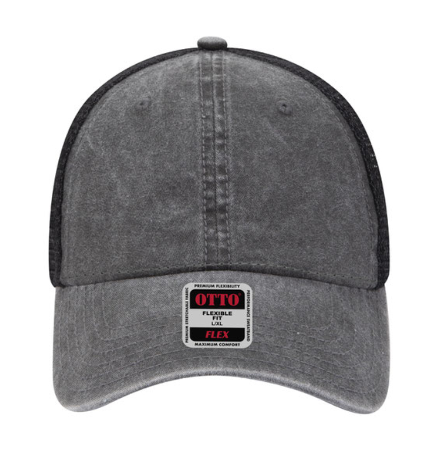 OTTO CAP OTTO FLEX Fitted 6 Panel Low Profile Mesh Back Trucker Hat